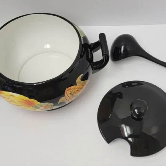 WCD | Dining | Wcl Hand Painted Fall Harvest Multi Color Soup Dish Bowl ...